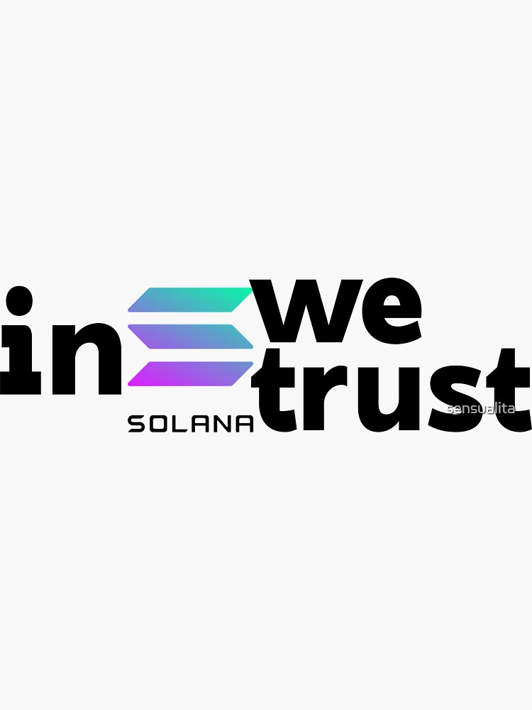 "solana coin black" Sticker for Sale by sensualita | Redbubble