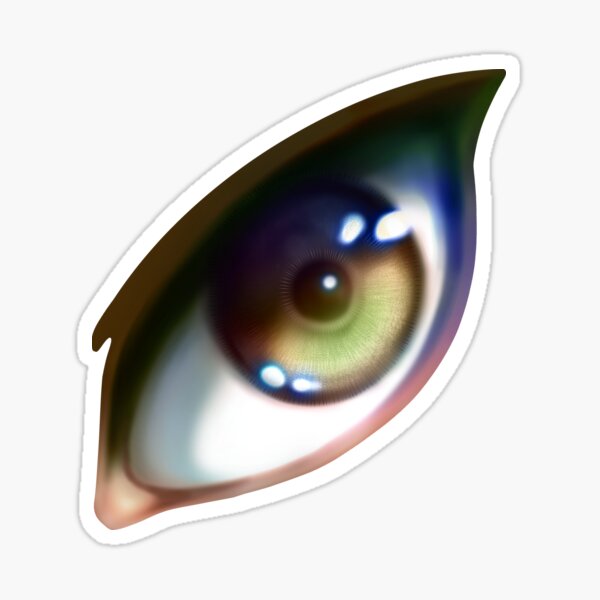 "Shiny Hazel Eye" Sticker for Sale by Parallel-Shore | Redbubble