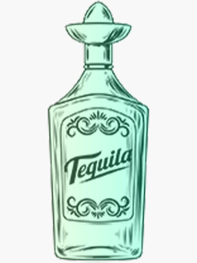 "Tequila Funny Drink" Sticker for Sale by jolicoeuraad | Redbubble