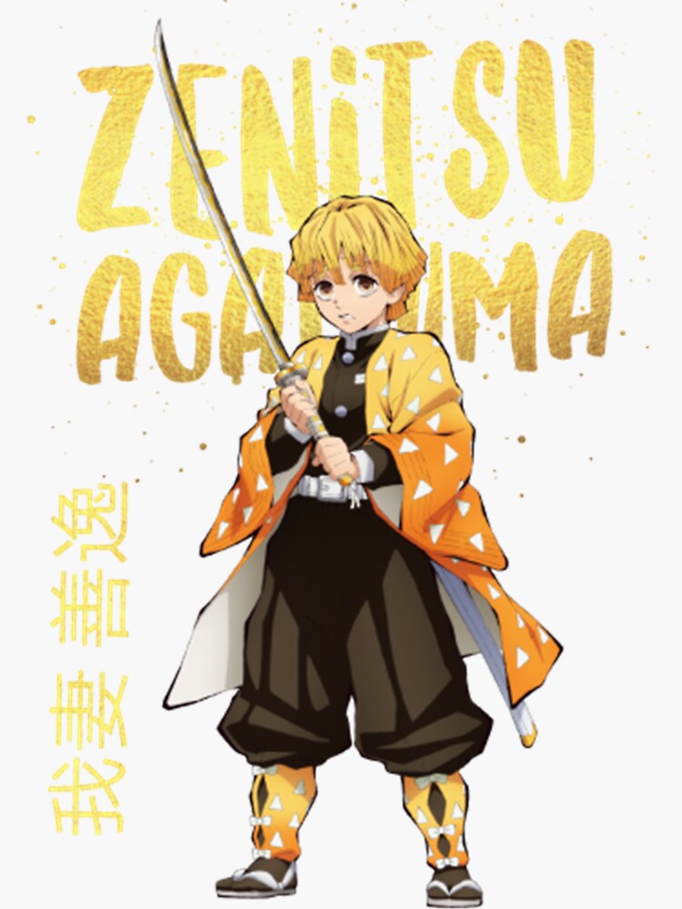 "Zenitsu Agatsuma DS Kimetsu no Yaiba DS " Sticker for Sale by ...