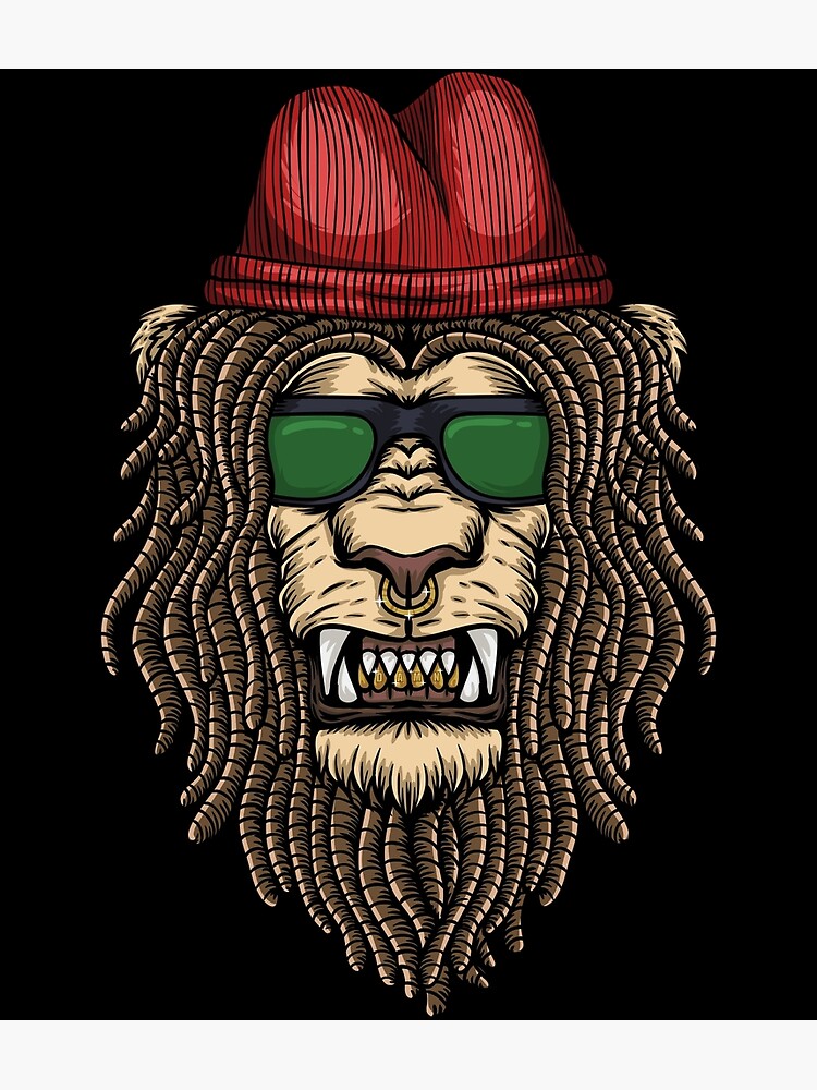 "2100 Lion-dreadlocks-head" Poster for Sale by NagatoSatoshi | Redbubble