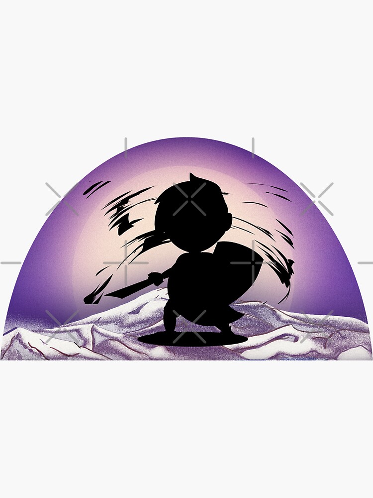 "sword fighter" Sticker for Sale by vibeno1 | Redbubble
