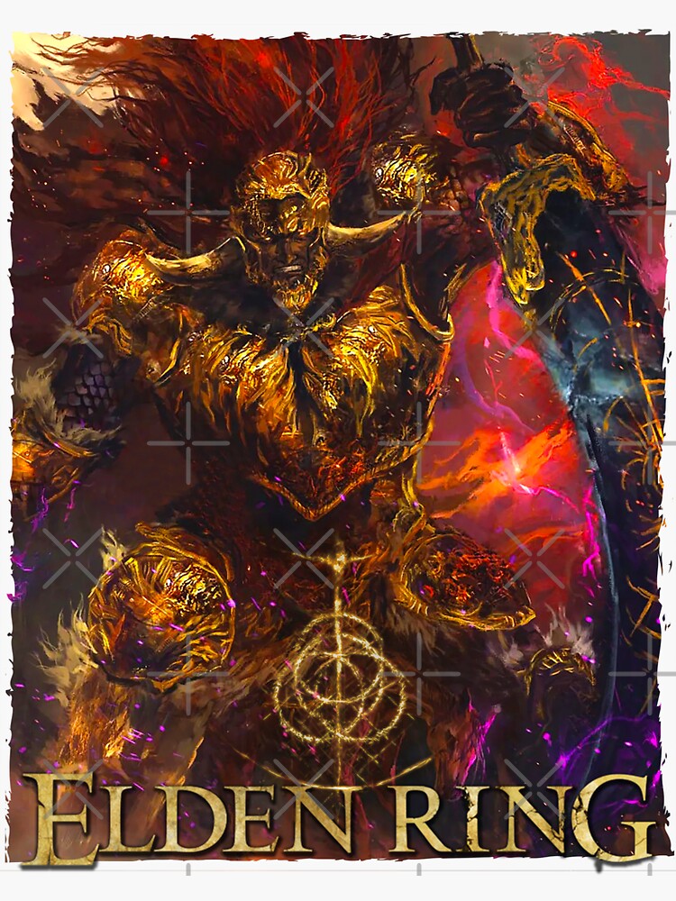 "Radahn Elden Ring" Sticker for Sale by Hunter-Wolfman | Redbubble