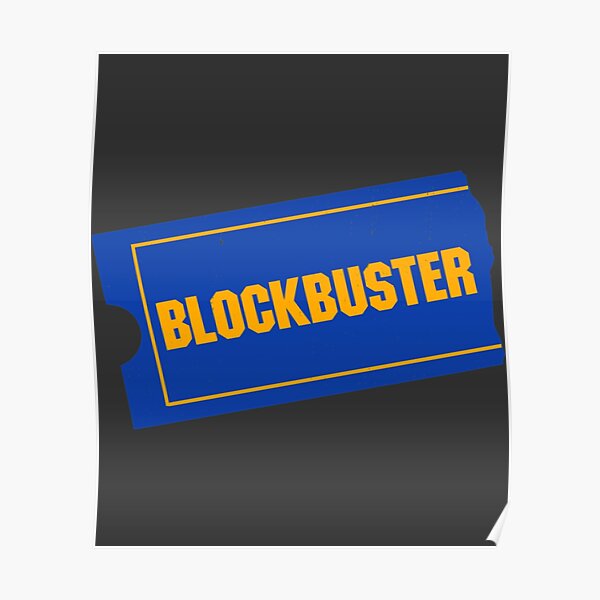 "Blockbuster Video Logo" Poster for Sale by Gatti570769 | Redbubble