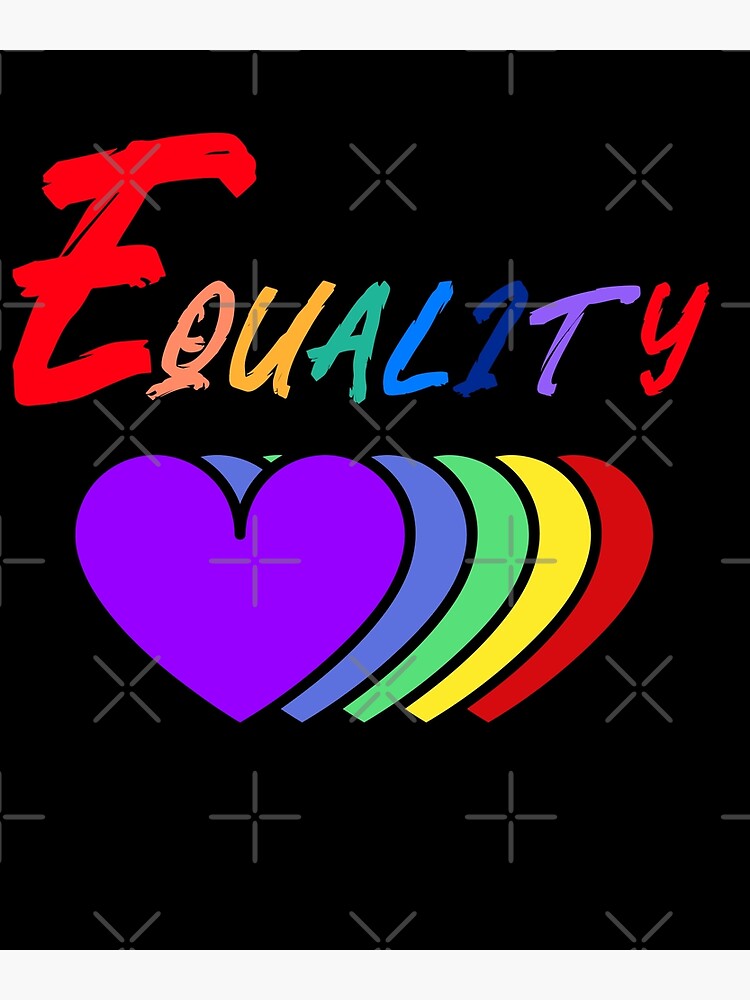 " EQUALITY Rainbow Text , Rainbow Love Hearts, Love Is Love, PRIDE ...