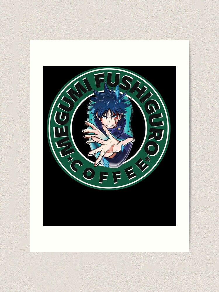 "Jujutsu Kaisen School Anime - Megumi Fushiguro Coffee " Art Print for ...