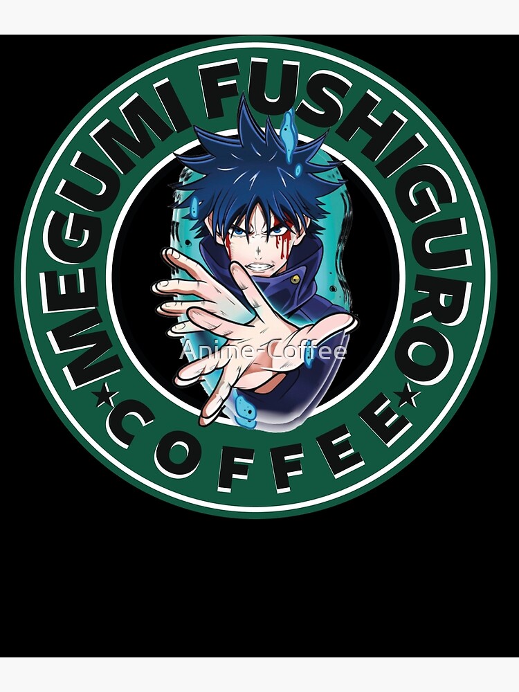 "Jujutsu Kaisen School Anime - Megumi Fushiguro Coffee " Art Print for ...