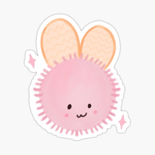 "Pink bunny" Sticker for Sale by Alpacala | Redbubble