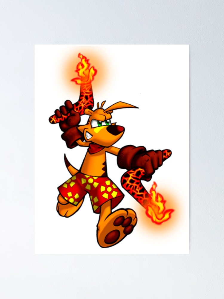 "Ty the tasmanian tiger " Poster for Sale by SOPHIA-AR | Redbubble