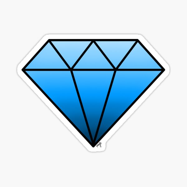 "Diamond" Sticker for Sale by Art-By-Mya | Redbubble