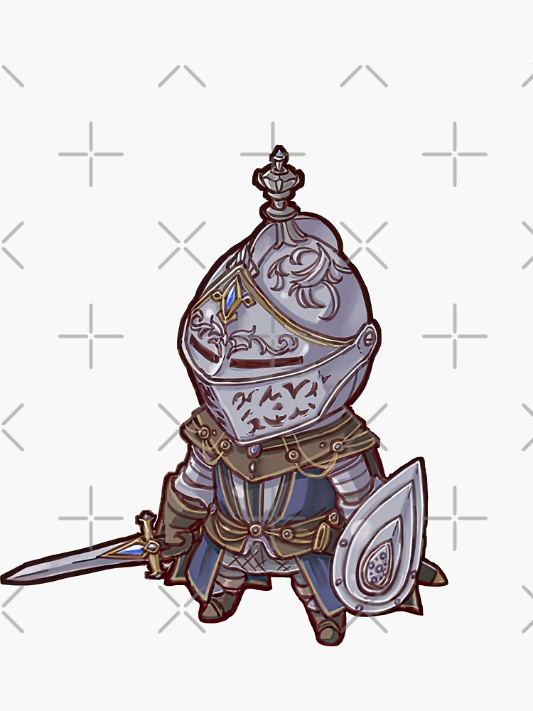 "Chibi Carian Knight" Sticker for Sale by Kiske-Design | Redbubble