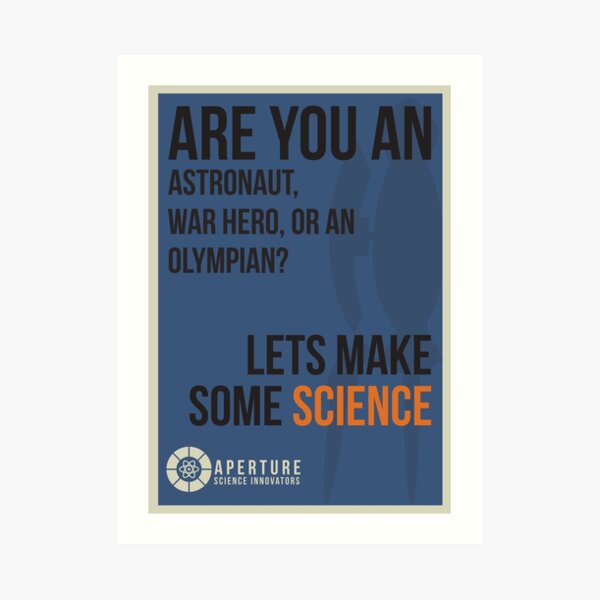 "Aperture Science" Art Print for Sale by ajdouglass | Redbubble