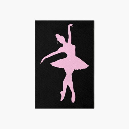 "Pink Ballerina Silhouette" Art Board Print for Sale by DeborahCamp ...