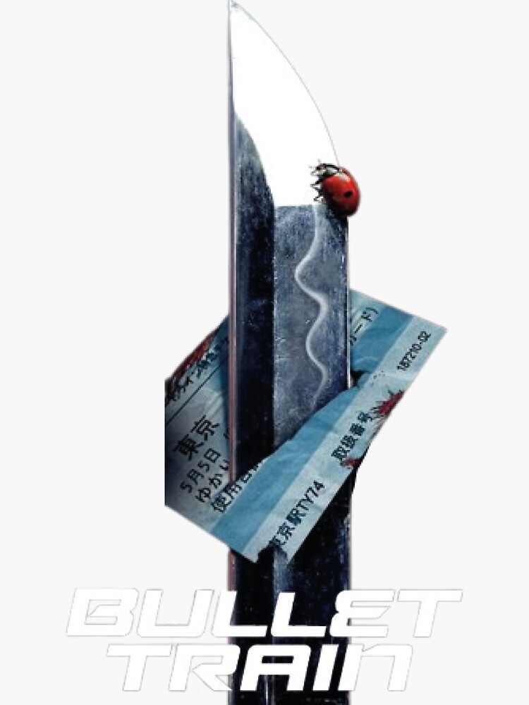 "Bullet train movie" Sticker for Sale by hibaart15 | Redbubble
