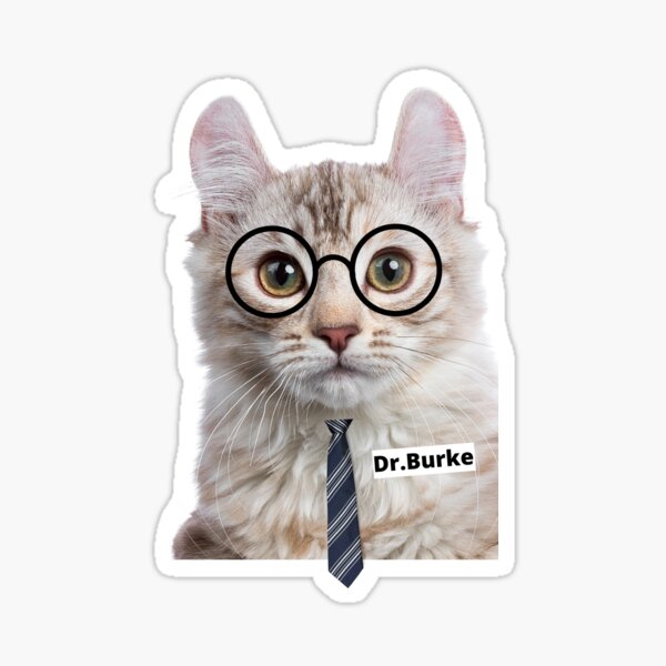 "Dr. Burke " Sticker for Sale by IQR-Design | Redbubble