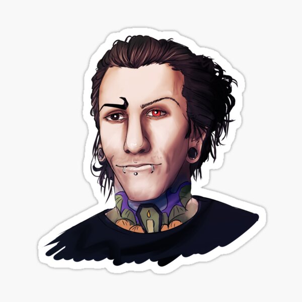"Smirk" Sticker for Sale by SigynArt | Redbubble