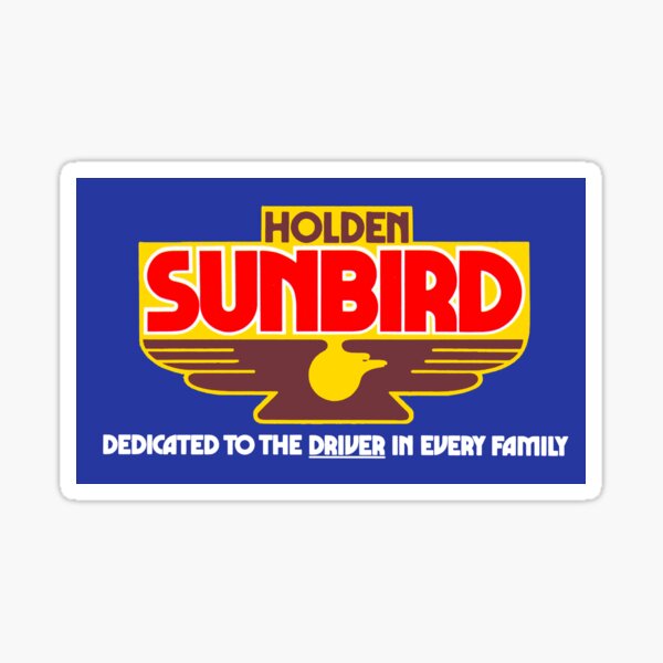 "HOLDEN SUNBIRD - BROCHURE" Sticker for Sale by ThrowbackM2 | Redbubble