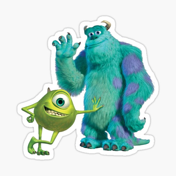"Monsters Inc, Sully and Mike" Sticker for Sale by Design-Mode | Redbubble