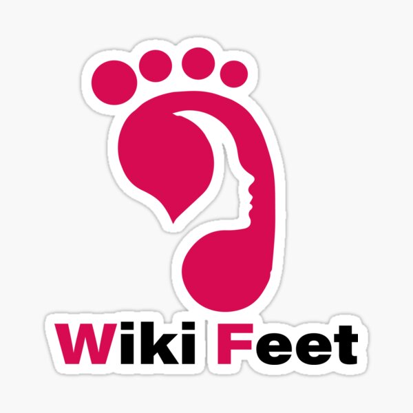 "Wikifeet white-pink edition" Sticker for Sale by RedaShop06 | Redbubble