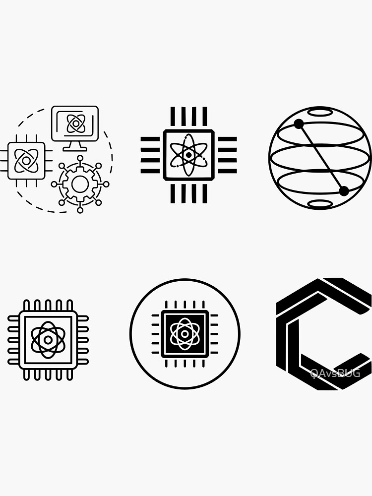 "Quantum Computing Sticker Pack" Sticker for Sale by QAvsBUG | Redbubble