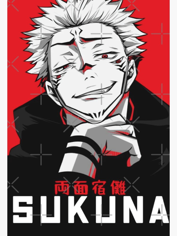Pegatina «jujutsu kaisen sukuna yuji itadori rojas» de Idris-Fenazi ...