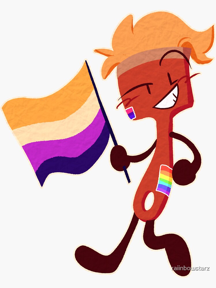 "lgbtbrush - paintbrush inanimate insanity" Sticker for Sale by ...