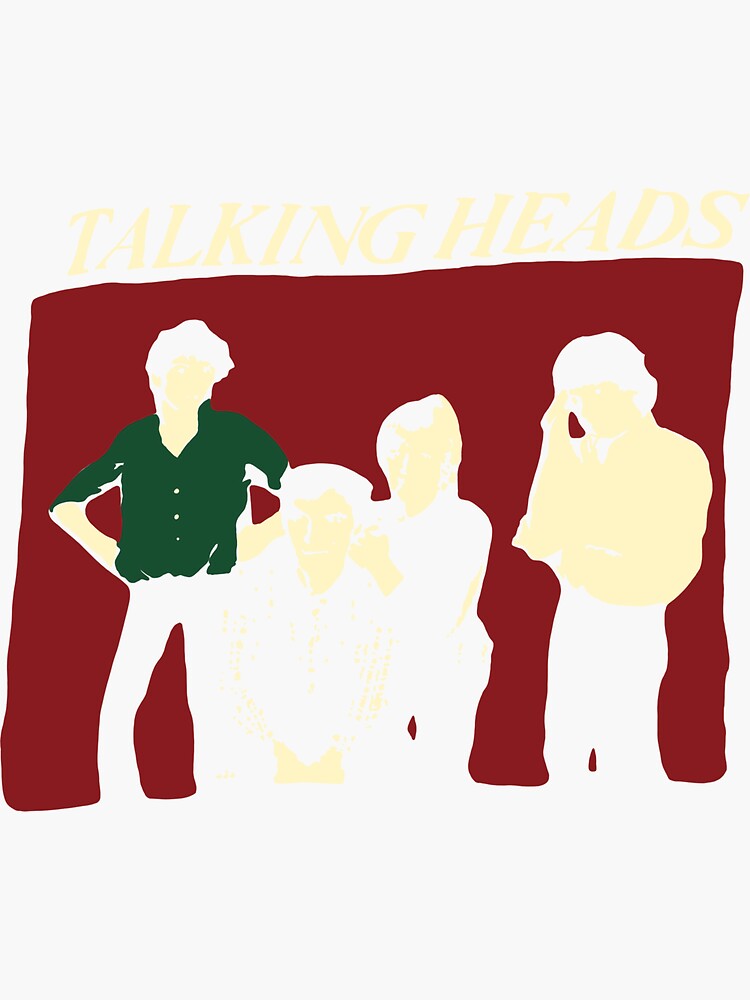 "Talking Heads Classic Vintage" Sticker for Sale by Decilanah | Redbubble