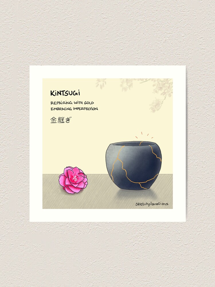 "Kintsugi" Art Print for Sale by sketchplanator | Redbubble