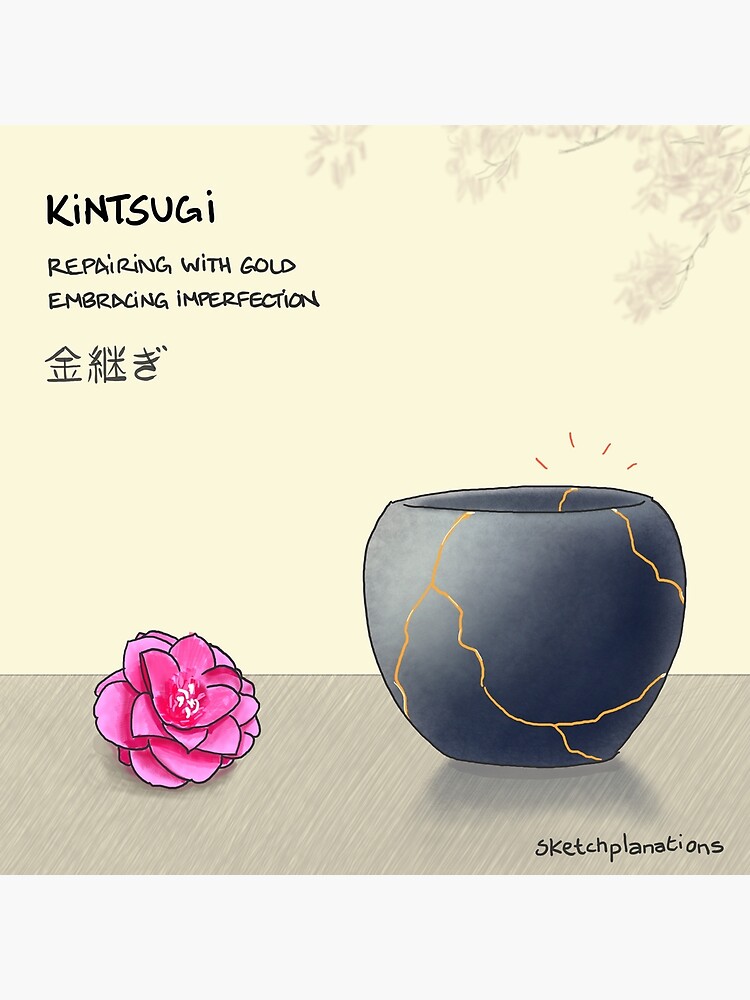 "Kintsugi" Greeting Card for Sale by sketchplanator | Redbubble