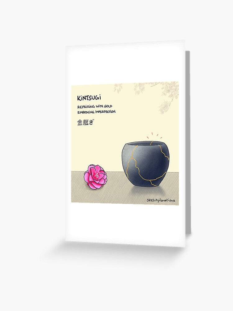 "Kintsugi" Greeting Card for Sale by sketchplanator | Redbubble