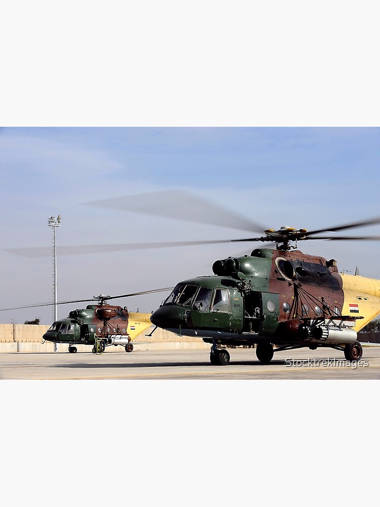 "Two Iraqi Mi-17 Hip Helicopters conduct an aeromedical evacuation ...