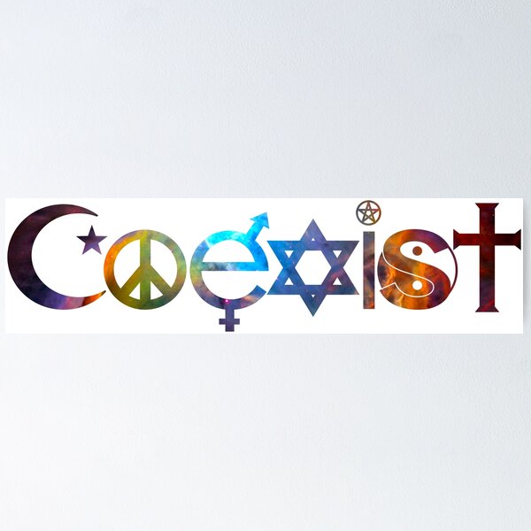 "COEXIST Space 2" Poster for Sale by DyadyaYasha | Redbubble