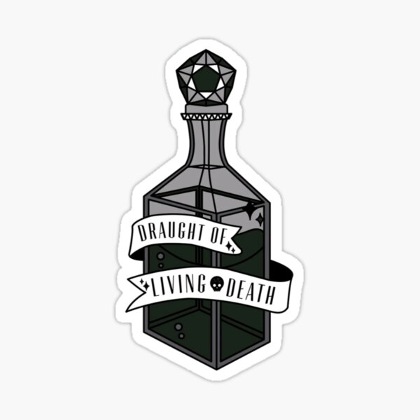 "Draught of Living Death Potion Bottle" Sticker for Sale by LocalWizard ...