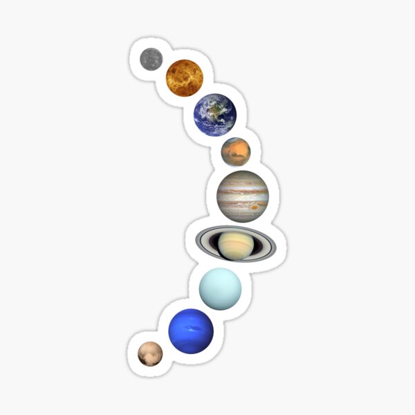"Solar System Planets" Sticker for Sale by vladocar | Redbubble