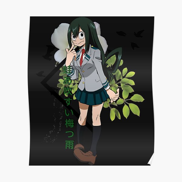 Tsuyu Asui Boku Sexy Hentai Anime No Hero Academia Aufkleber Poster
