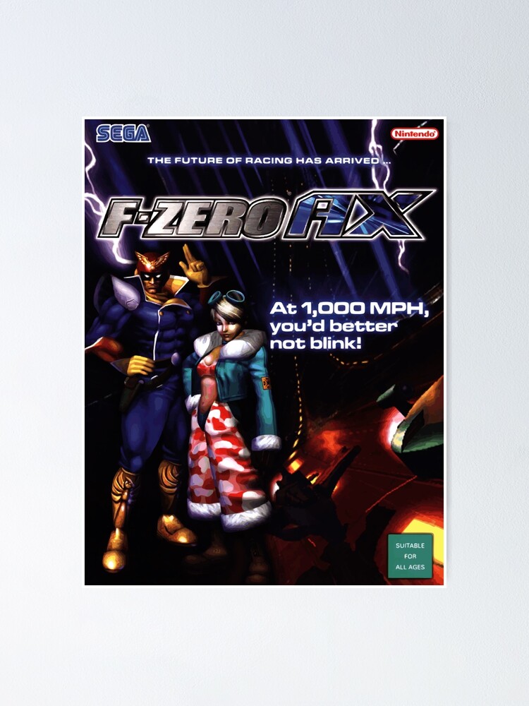 "F-Zero AX (Magazine Advert)" Poster by winscometjump | Redbubble