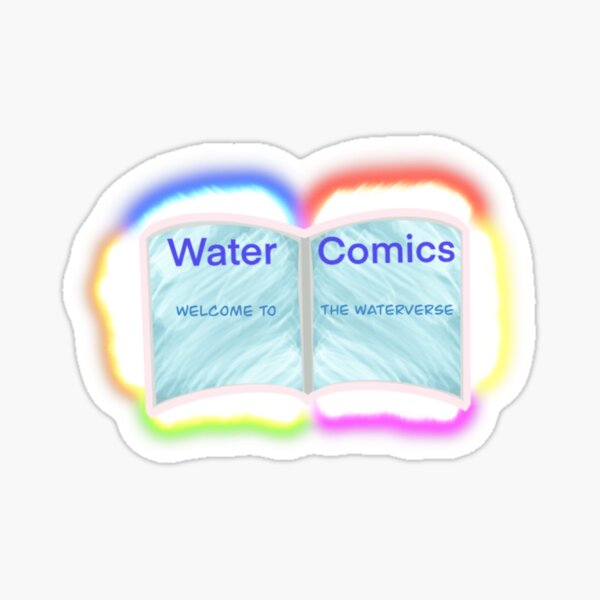"Water Comics Official Logo" Sticker for Sale by WaterComics | Redbubble