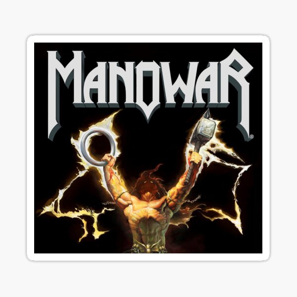 "Manowar Poster For Army" Sticker for Sale by vlasyuk59 | Redbubble