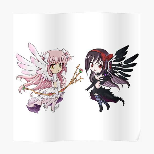 " madoka and homura" Poster for Sale by kksalajaf | Redbubble