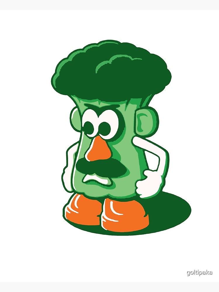 "Cool Funny Mario as Green Broccoli " Poster for Sale by goltipaka ...