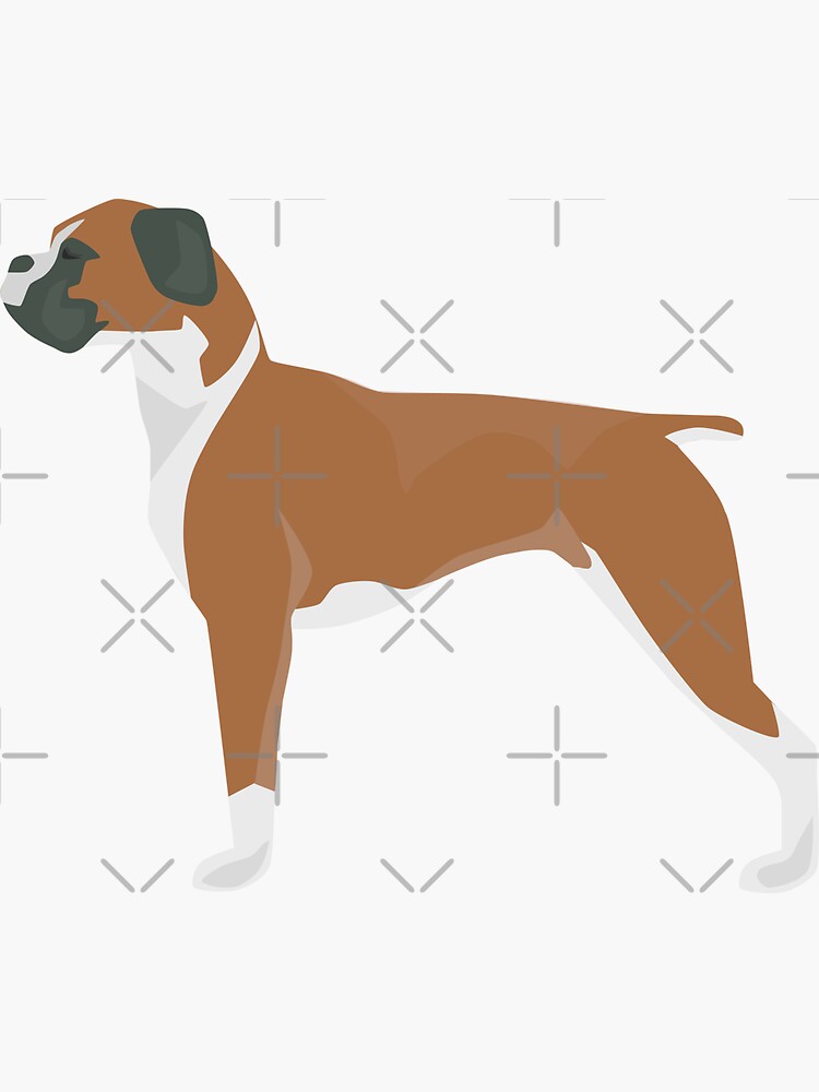 "Boxer Dog" Sticker for Sale by Ashleylcoop | Redbubble