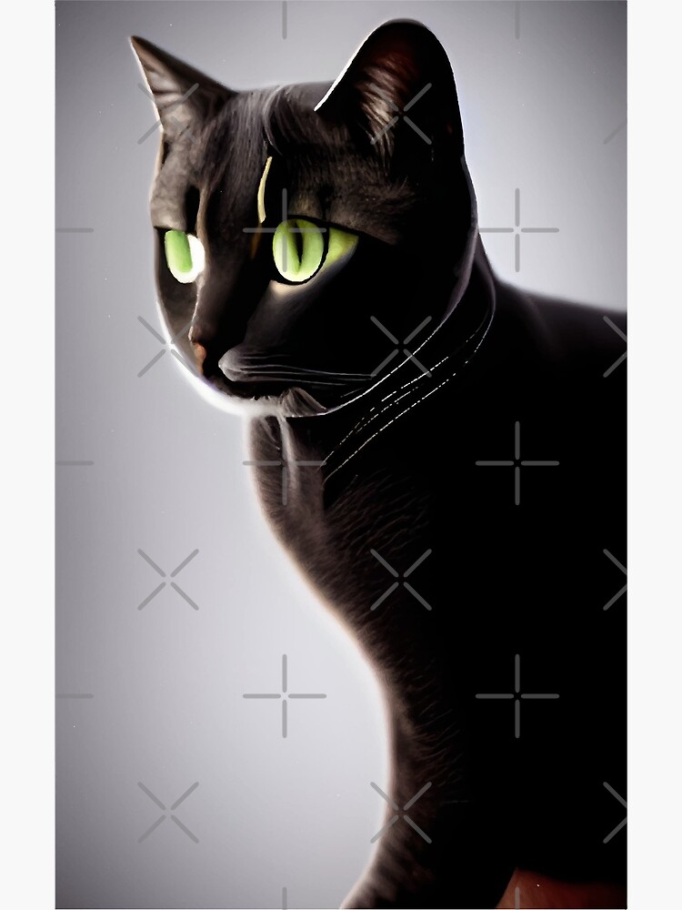 "Beautiful cute black cat." Poster for Sale by Art-Vibrations | Redbubble