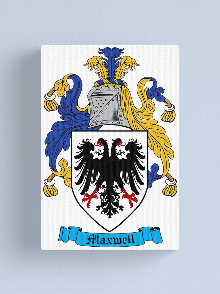 "MAXWELL FAMILY CREST" Canvas Print for Sale by Cathal Devlin | Redbubble