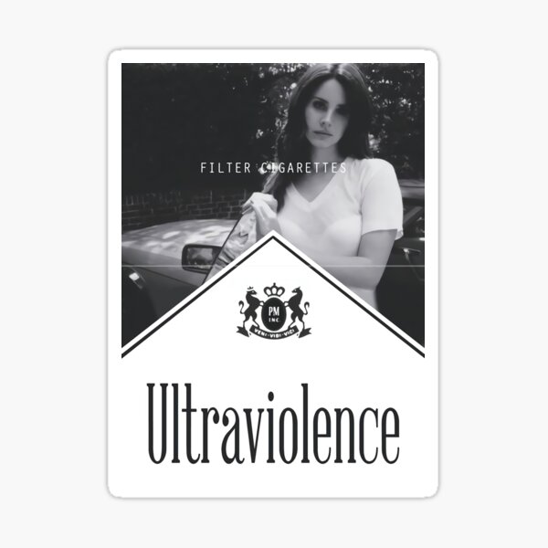 "Lana Ultraviolence - Cigarettes Pack Version" Sticker for Sale by ...