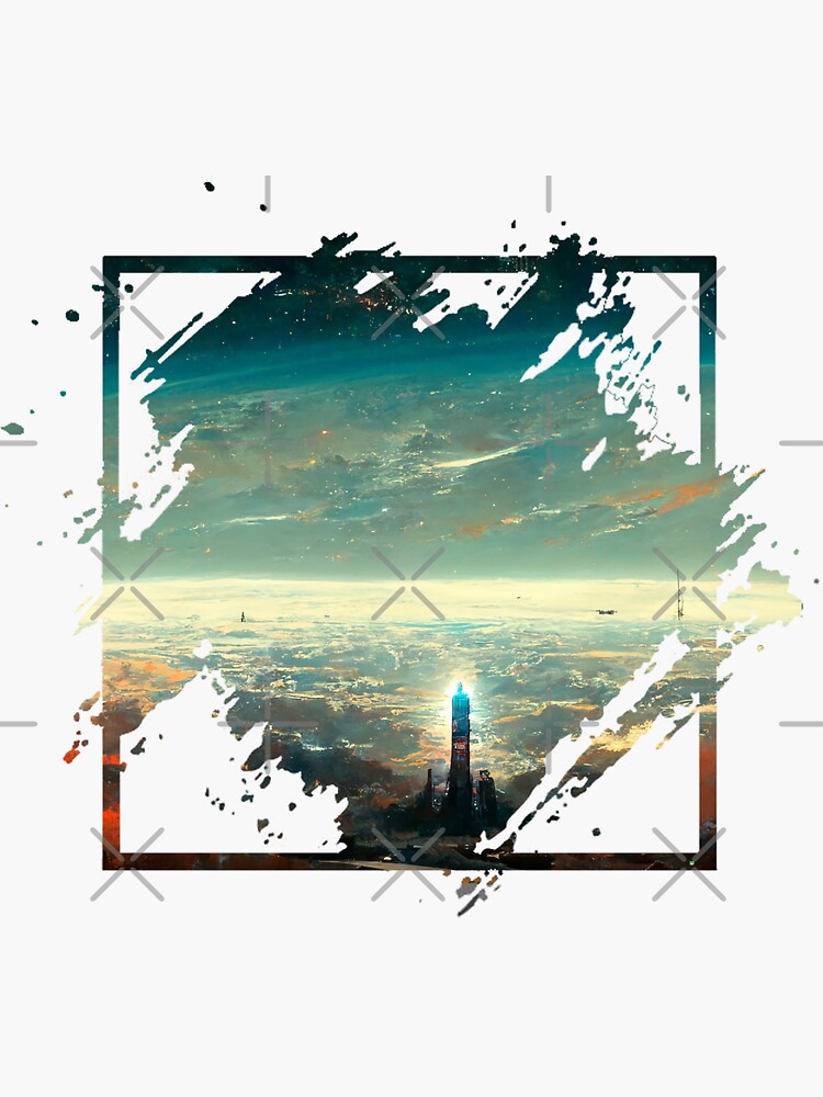 "Pure Sky" Sticker for Sale by AiFantasy | Redbubble