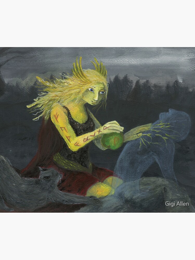 "Freya - Norse Goddess of Beauty and Healing" Sticker for Sale by Aimee ...