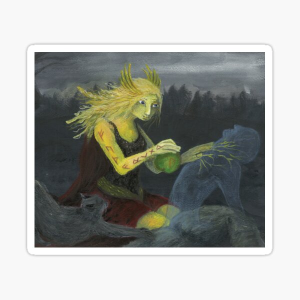 "Freya - Norse Goddess of Beauty and Healing" Sticker for Sale by Aimee ...