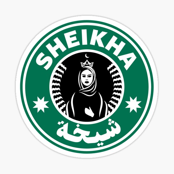 "Sheikha Coffee" Sticker for Sale by Daribo | Redbubble