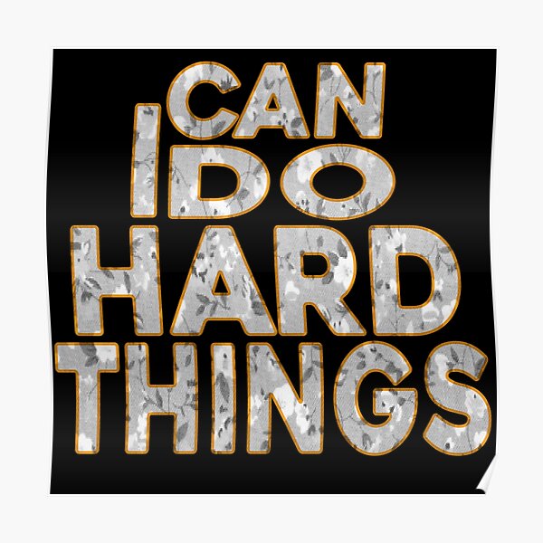 " Gift I Can Do Hard Things, We can do hard things, positive quotes ...