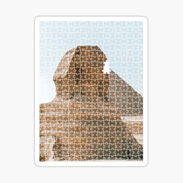 "Great Sphinx of Giza puzzle" Sticker for Sale by Random--Designs ...